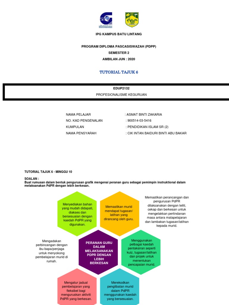 Jawapan Tutorial 6-Mg 10 | PDF