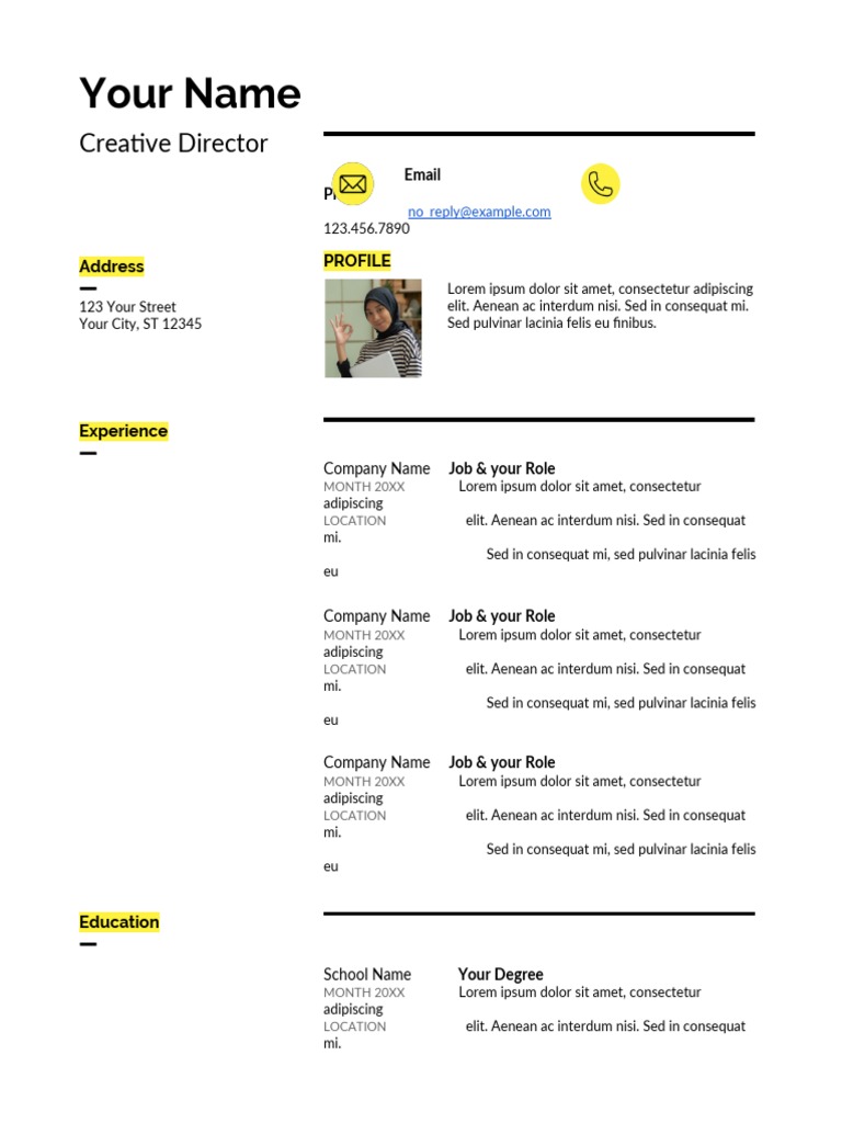 Glints CV Template | PDF