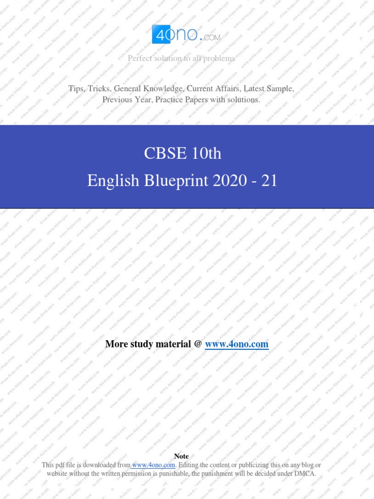 English Blueprint | PDF