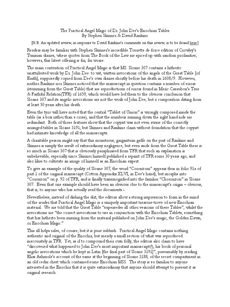 Critique of Practical Angel Magic | PDF | Mysticism | Western Esotericism