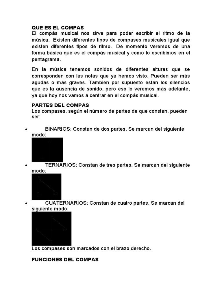 Que Es El Compas | PDF | Musicología | Composiciones Musicales
