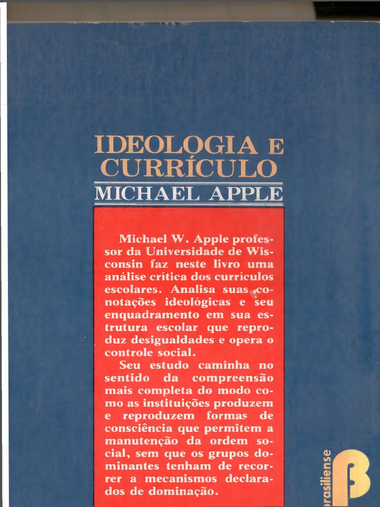 Michael W. Apple - Ideologia e Currículo | PDF | Antonio Gramsci | Sociologia