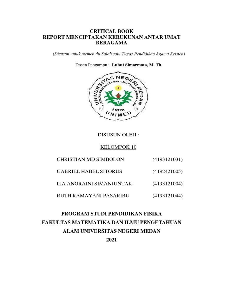 CBR Pend Agama Kristen - Kelompok 10 | PDF