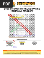 Sopa de Letras de Desastres Naturales - 20 | PDF