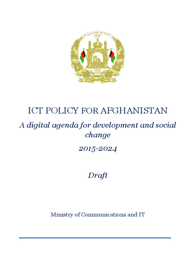 Afghanistan's Digital Vision: Draft National ICT Policy Outlines ...