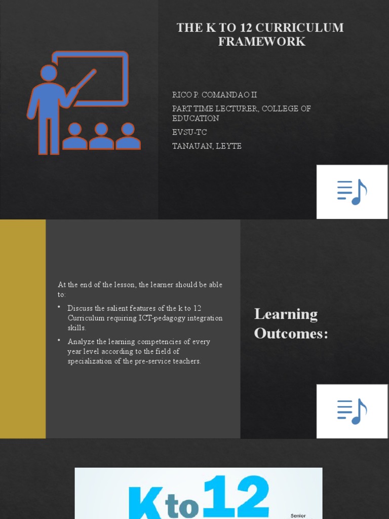 The K To 12 Curriculum Framework | PDF | Early Childhood Education ...