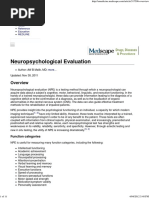 Sample Neuropsychological Report | PDF | Wechsler Adult Intelligence Scale | Cognitive Science