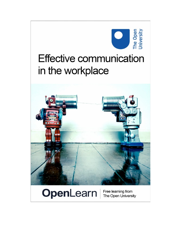 Effective Communication in The Workplace | PDF | Creative Commons ...
