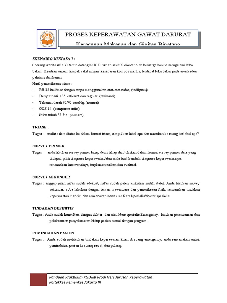 Askep KGD Luka Bakar | PDF