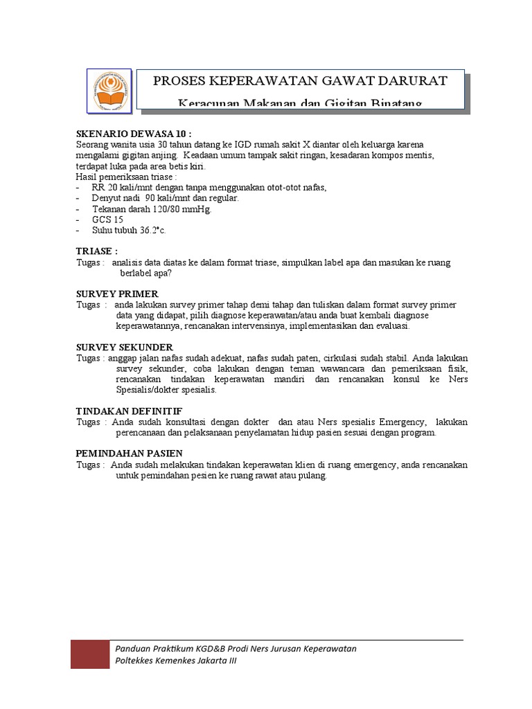 Askep KGD Keracunan | PDF