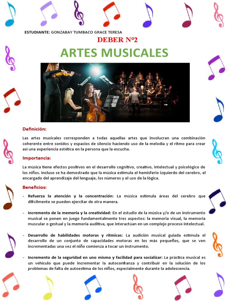 Artes Musicales | PDF | Ritmo | Melodía