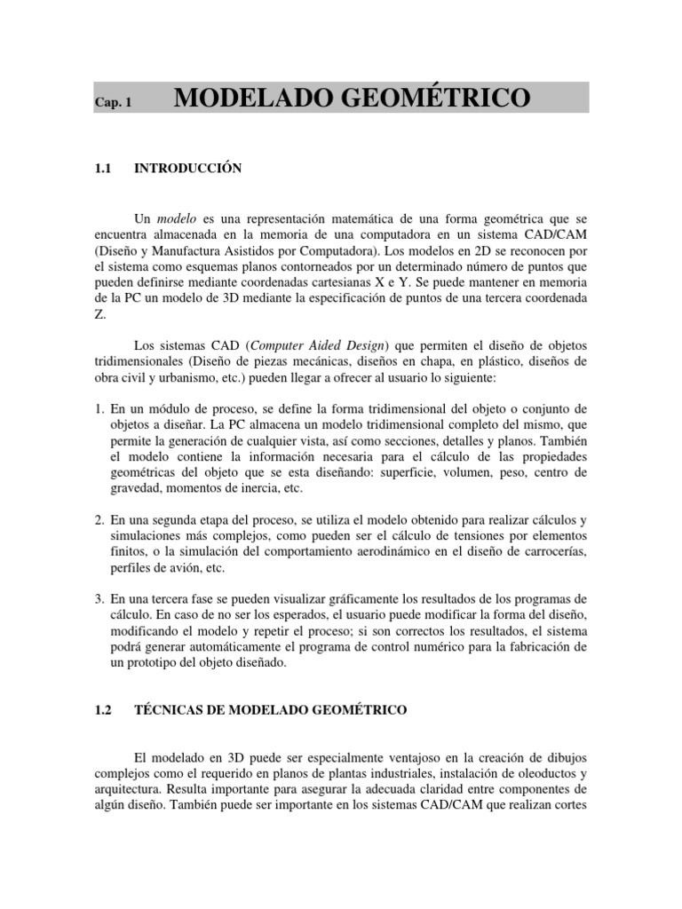 Modelado Geométrico en CAD/CAM | PDF | Elipse | Curva