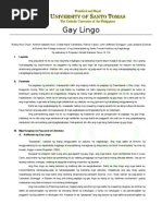 Mga Salitang Gay Lingo | PDF