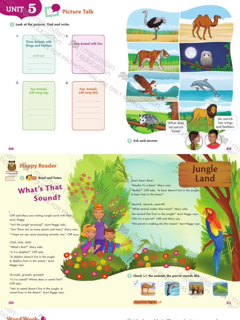 Happy Campers Level 4 Skills Book Unit 5 Sample | PDF | Sports