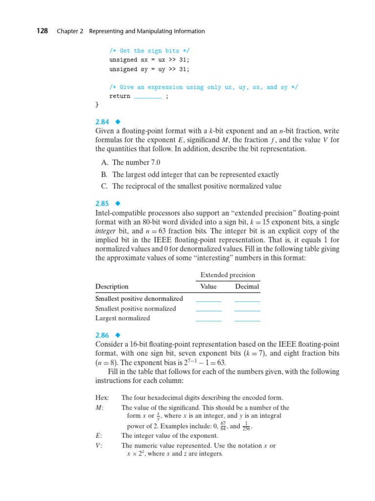 Unsigned SX Ux 31 Unsigned Sy Uy 31 : / Get The Sign Bits | PDF | Integer (Computer Science ...