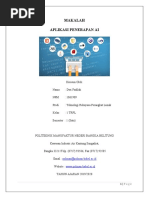 Makalah Artificial Intelligence | PDF