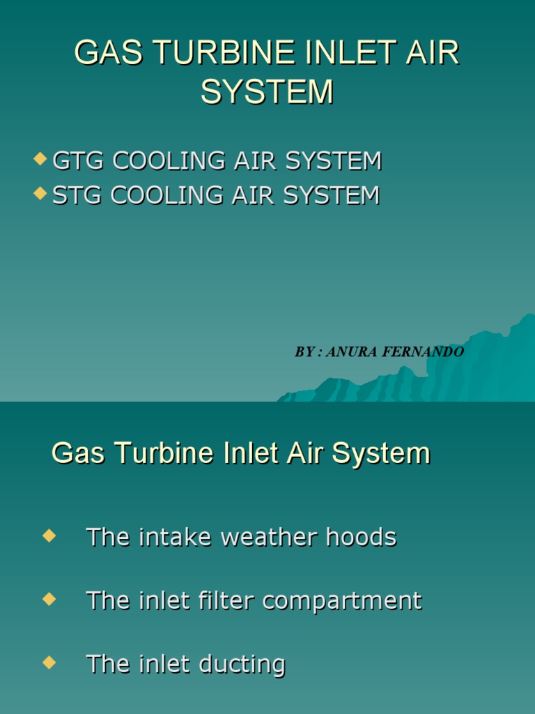 GT - GTG - STG Cooling Air System | PDF | Turbine | Machines