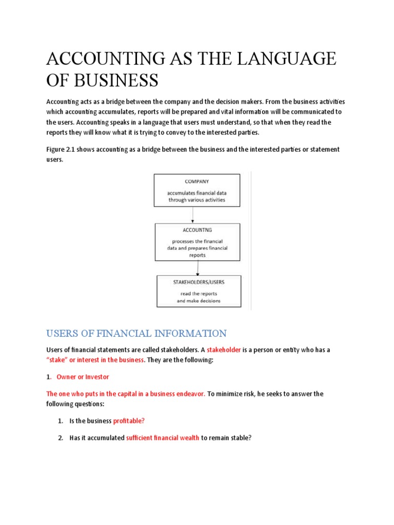 Lesson 2 ACCOUNTING AS THE LANGUAGE OF BUSINESS | PDF | Debits And ...