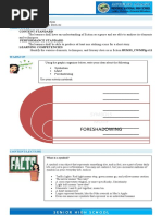 CREATIVE WRITING LESSON 1 (Week 1) | PDF | Writers | Creative Writing