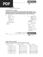 Topic 4 - Assessment Form A - Answer Key | PDF | Mathematical Relations ...