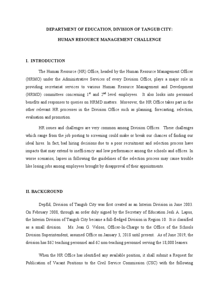 HR Challenge Case Study | PDF | Human Resource Management | Systems ...