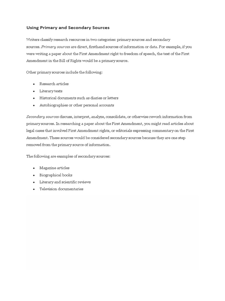 Types of Information Sources Explained | PDF | Primary Sources | Books