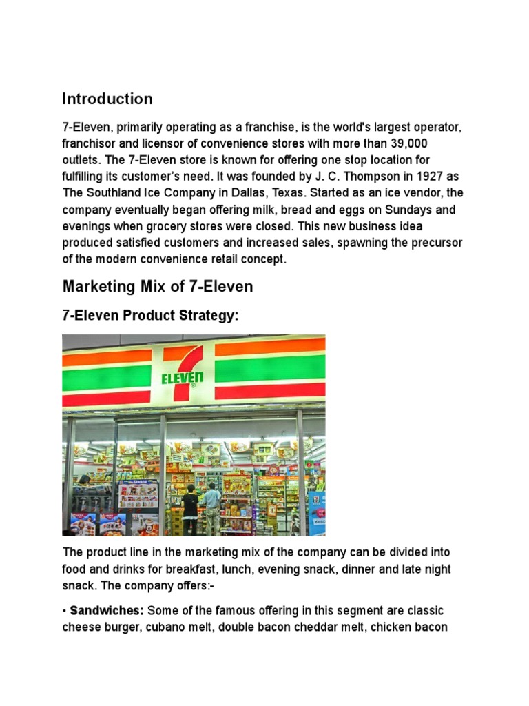 7-Eleven's Marketing Mix and Strategies for Global Convenience Store ...