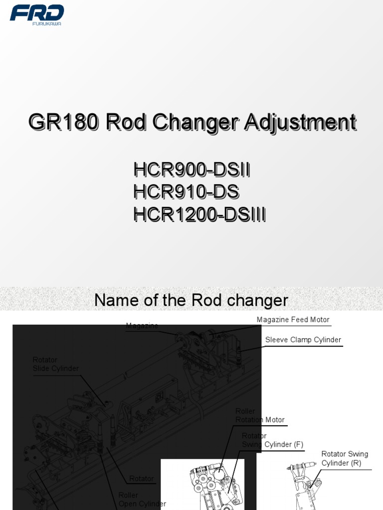 GR180 Rod Changer Adjustment | PDF | Valve | Piston