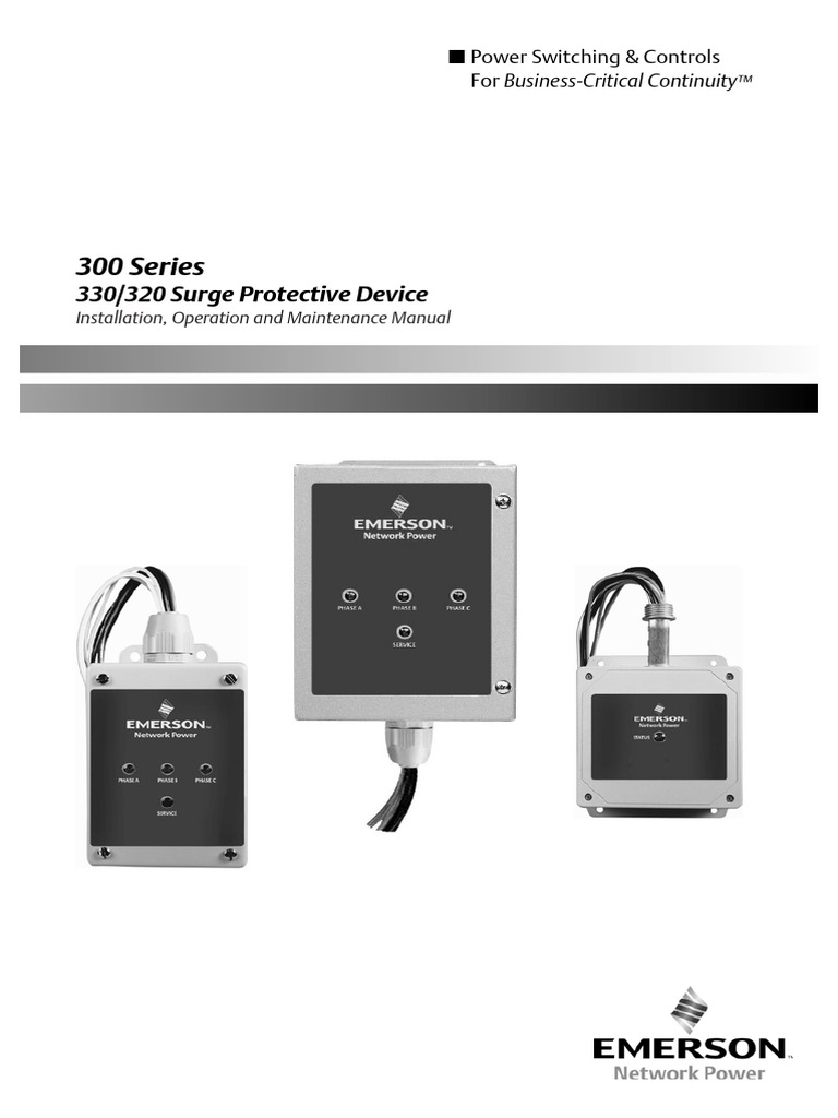 300 Series: 330/320 Surge Protective Device | PDF | Electrical Wiring ...