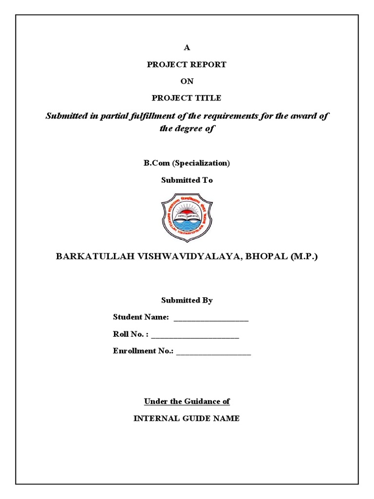 Internship FrontPages | PDF | Thesis | Academic Degree