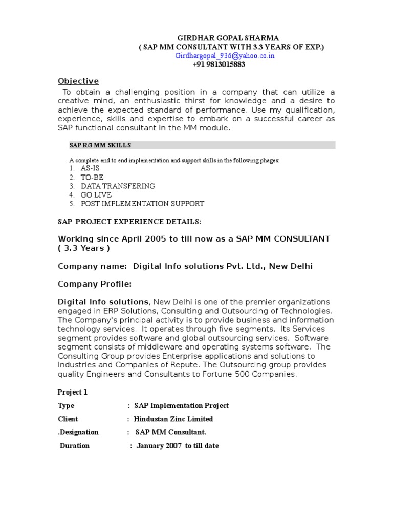 220 CQ 7 Opr 6 CTKN 9 L 4 Kocgirdharresumepdf | PDF