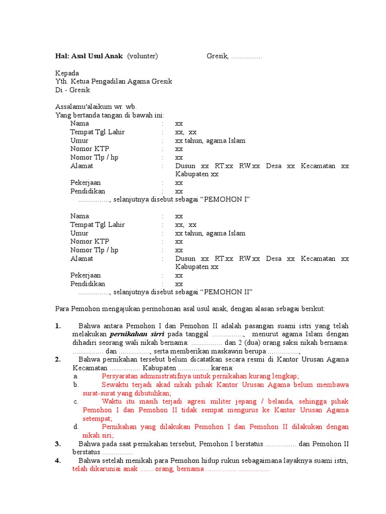 Posita, Asal Usul Anak | PDF | Politik