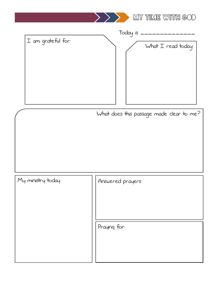 Daily Devotional Journal Template | PDF