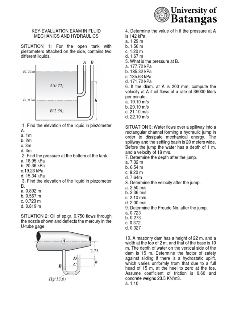 Evals Fluids Answersheet Nov2021 | PDF | Pressure | Viscosity