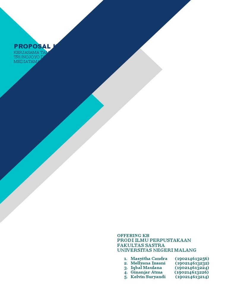 Proposal Penawaran Kerjasama-Kelompok 4 TBM | PDF