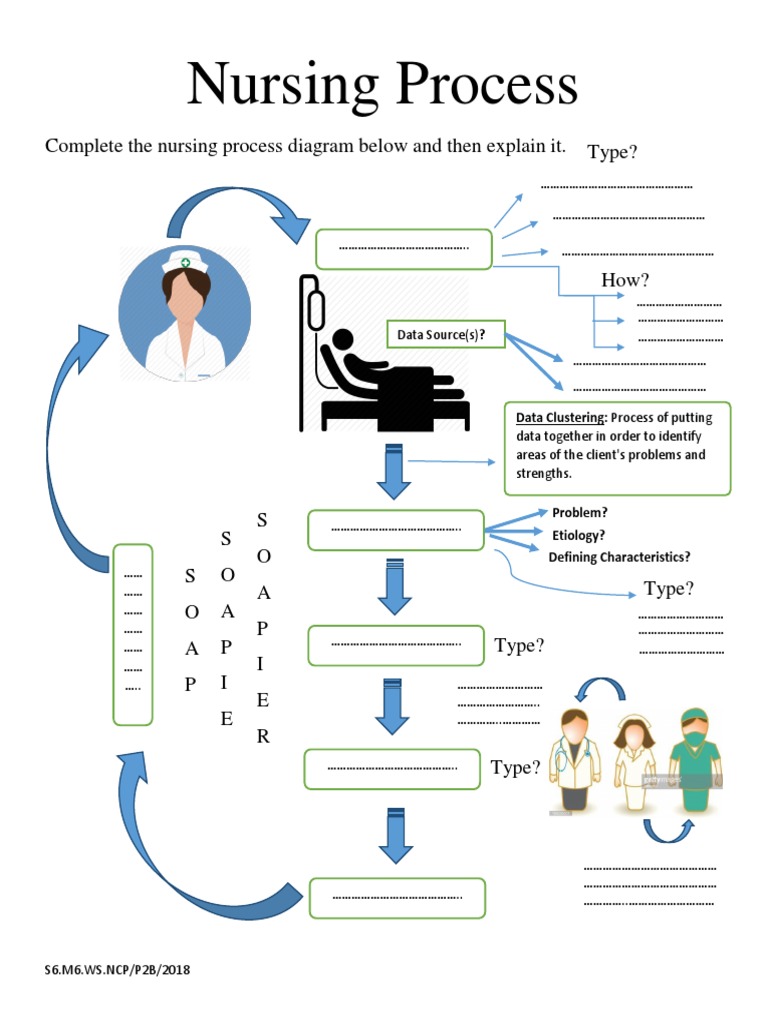 Nursing Process: Complete The Nursing Process Diagram Below and Then ...