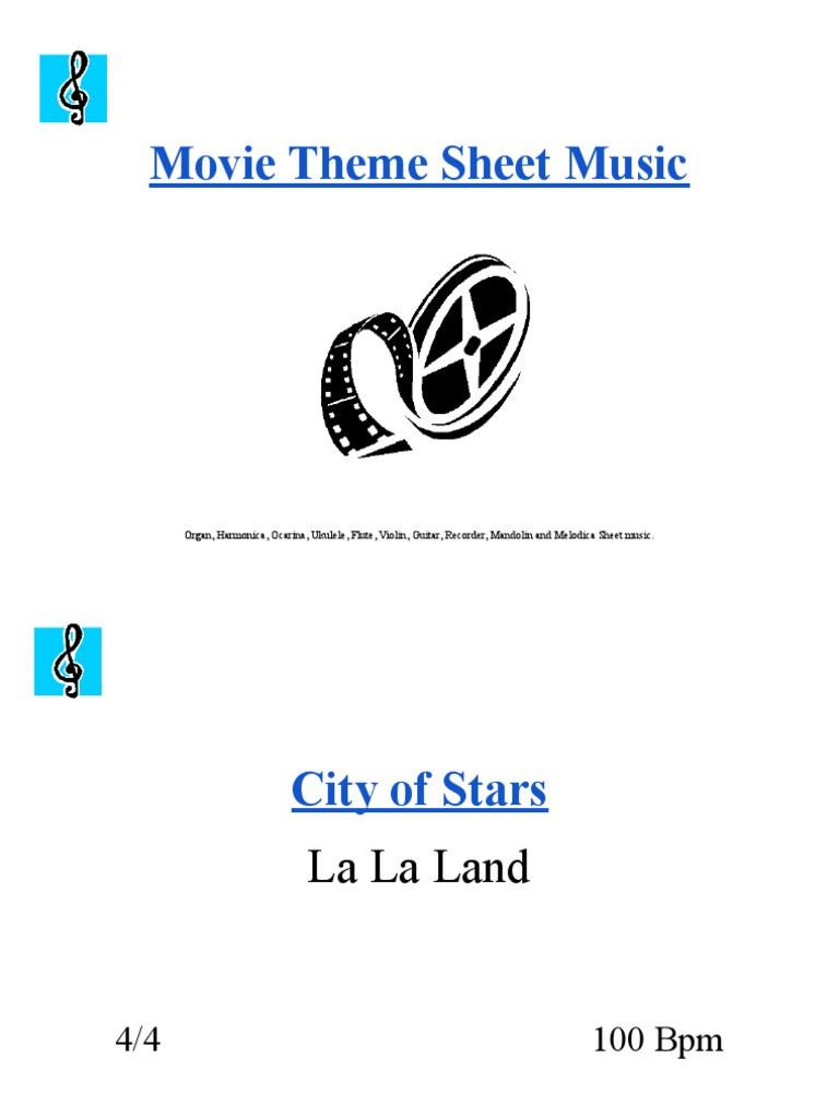 Movie Theme Sheet Music Collection | PDF