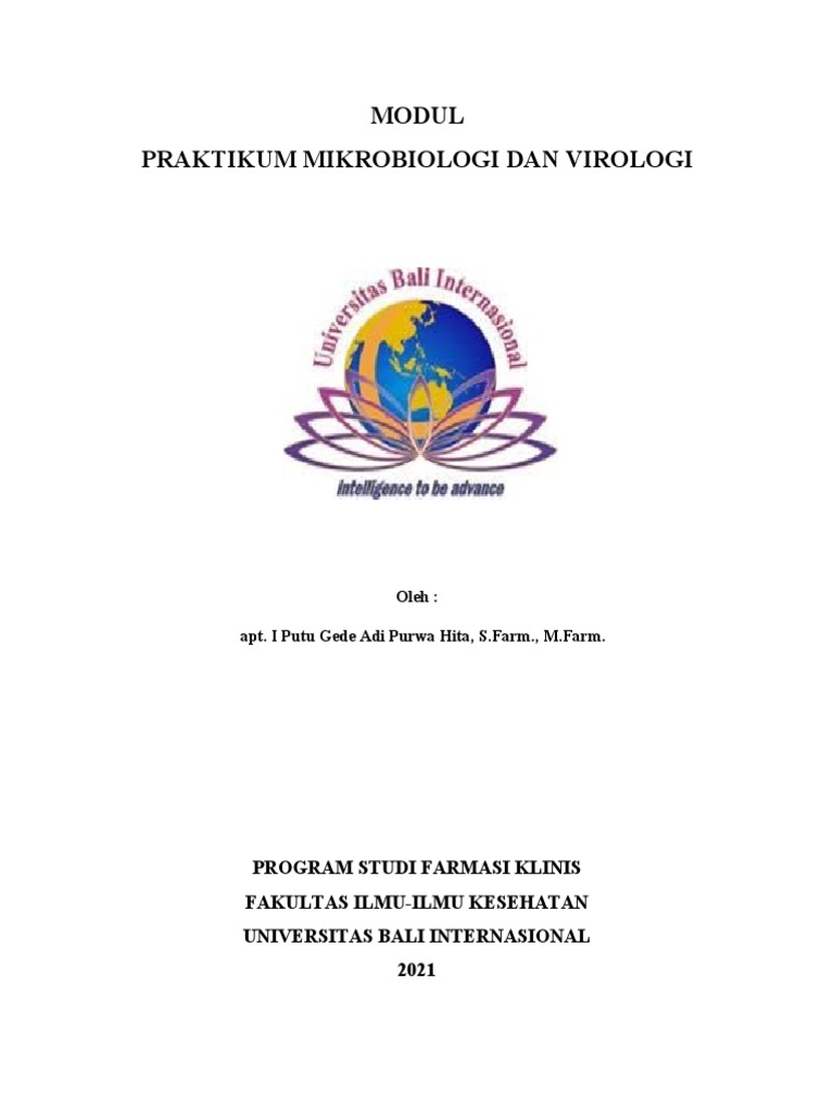 Modul Praktikum Mikrobiologi Dan Virologi-Dikonversi | PDF