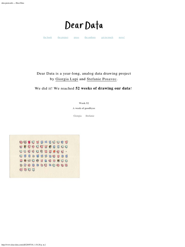 Data Postcards - Dear Data | PDF
