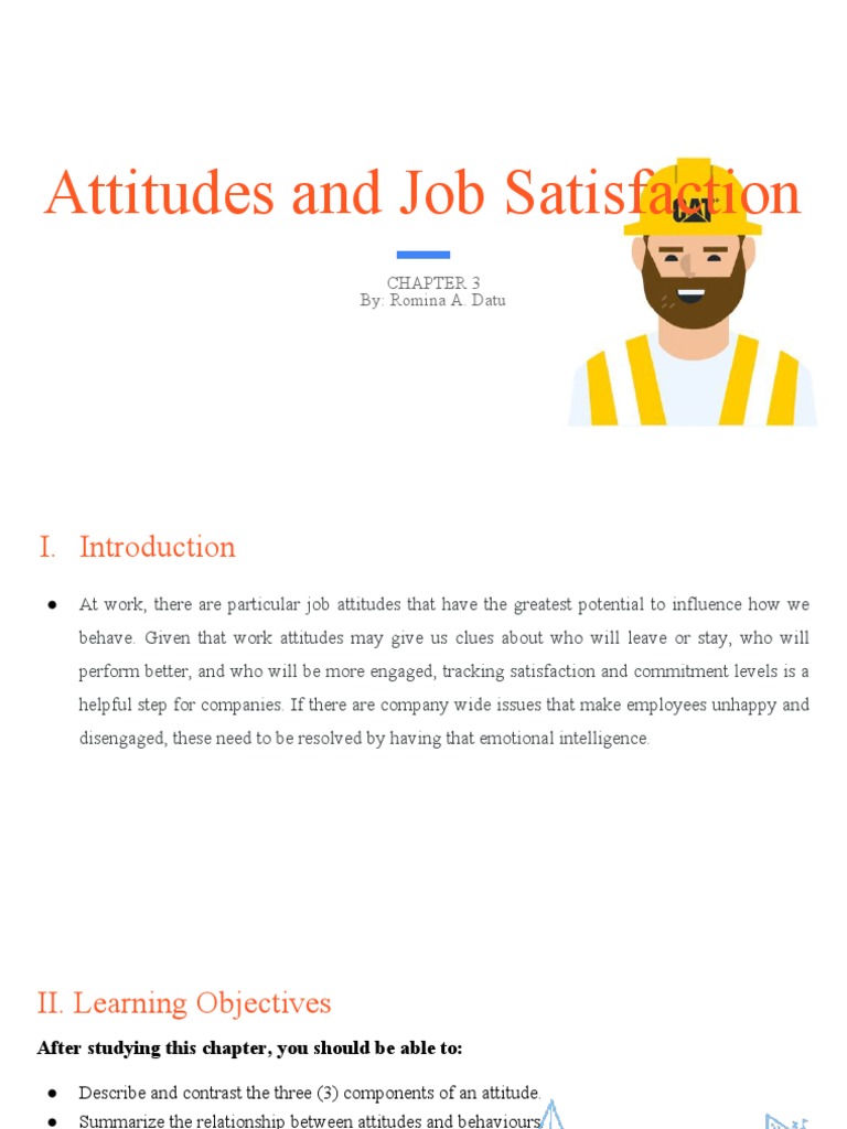 Job Satisfaction and Attitudes | PDF | Job Satisfaction | Attitude ...