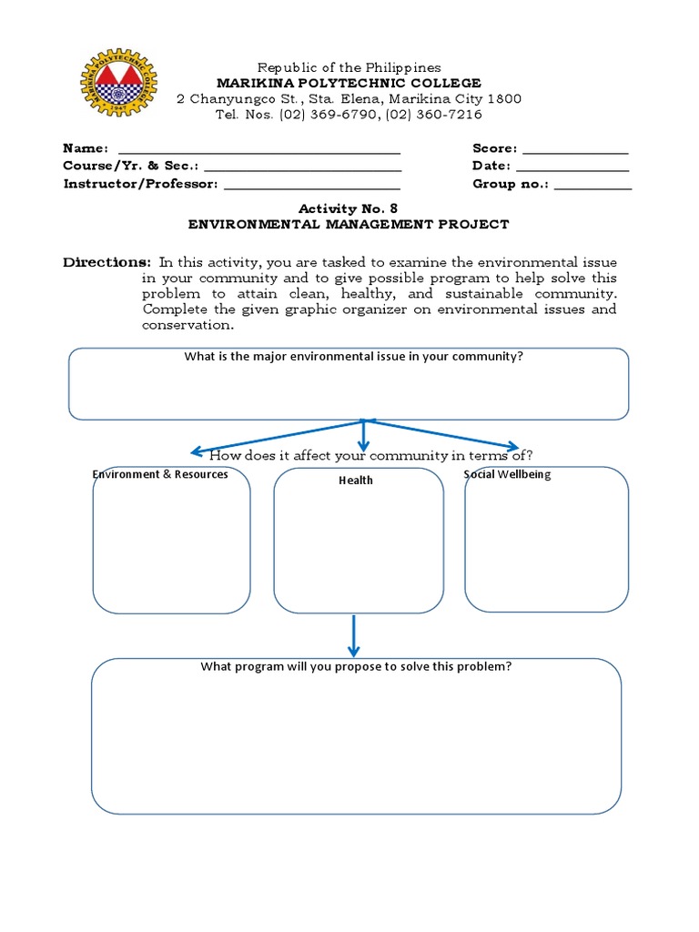 Community Environmental Issue Project | PDF | Environmental Resource ...