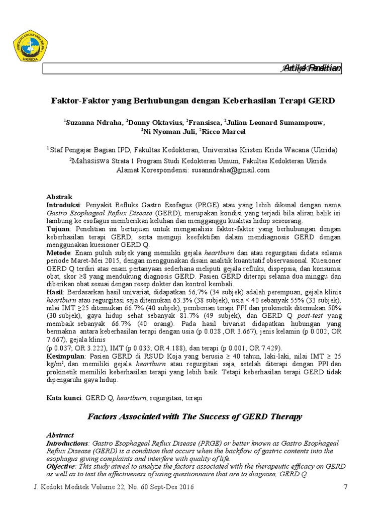 Jurnal Analisis GERD | PDF