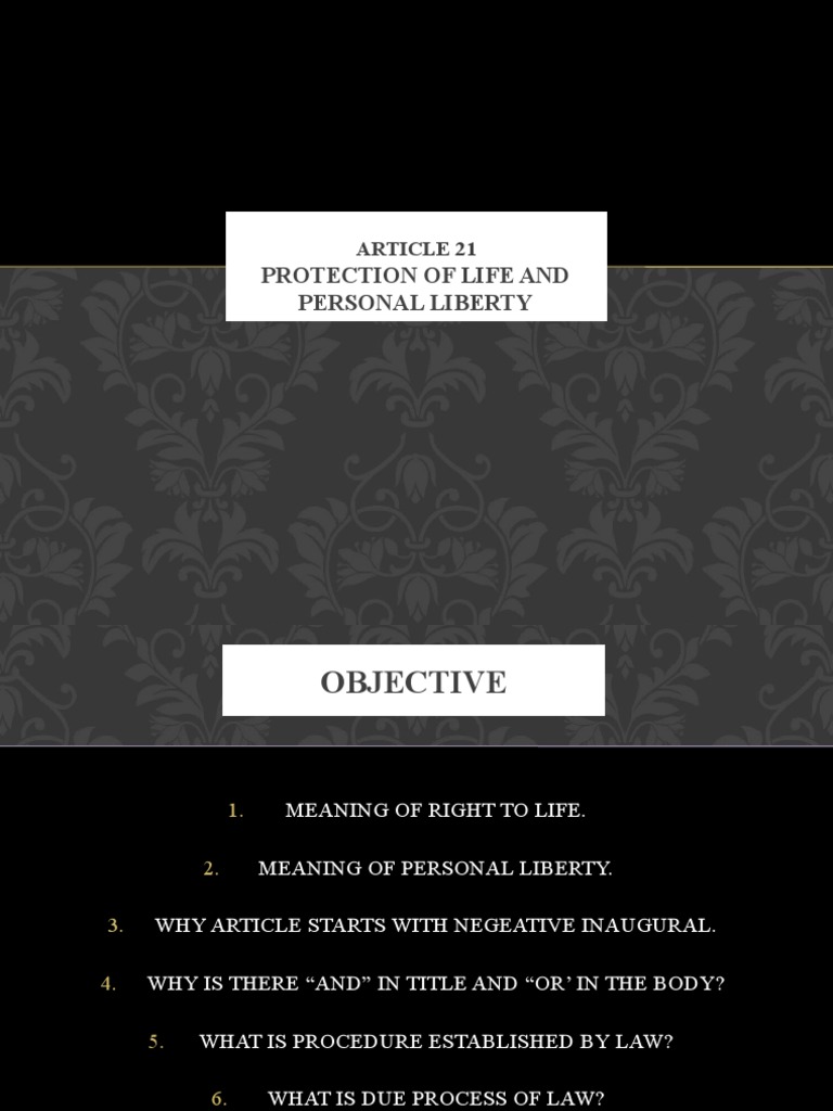Article 21 | PDF | Supreme Court Of India | Capital Punishment