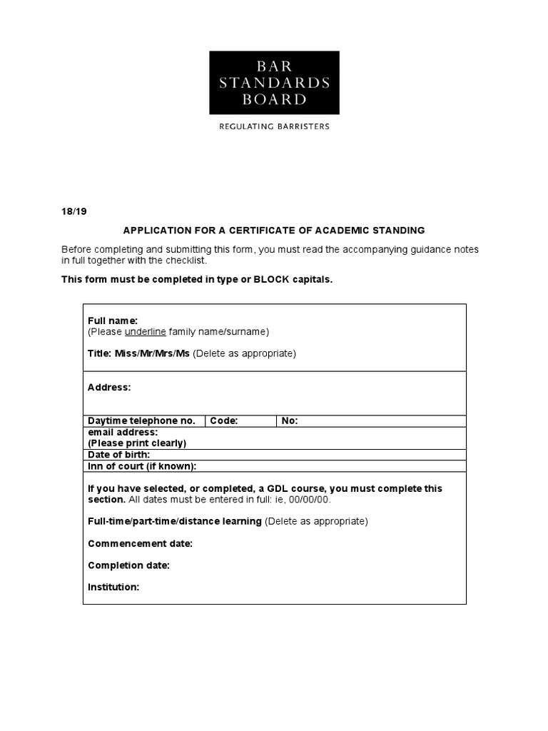 How to Apply for Academic Standing? | PDF | Academic Degree