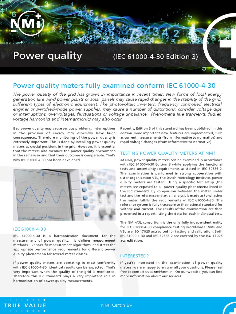 Power Quality Iec 61000 4 30 Edition 3 Power Quality Meters Fully | PDF | Electrical Grid ...