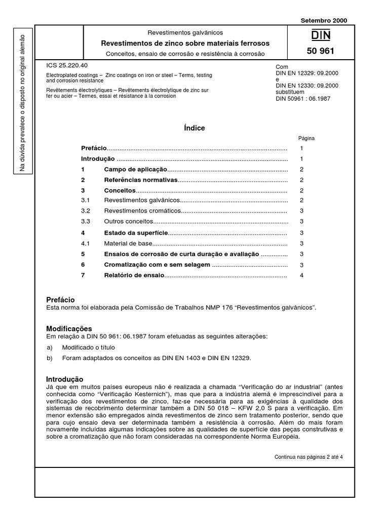 Din 50961 Port | PDF