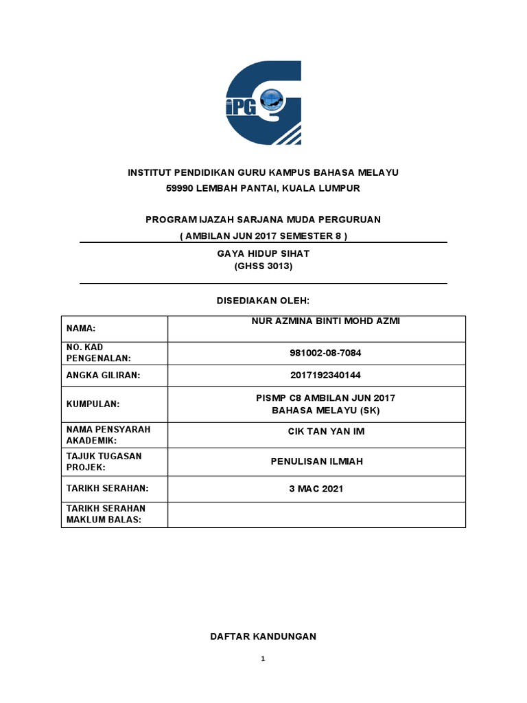 Nur Azmina Binti Mohd Azmi | PDF