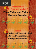 Grade 4 Decimal Lesson Plan | PDF | Learning | Teachers