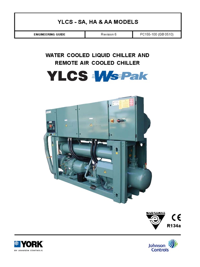 Ylcs - Sa, Ha & Aa Models: Water Cooled Liquid Chiller and Remote Air ...