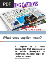 Understanding Caption Text Types | PDF